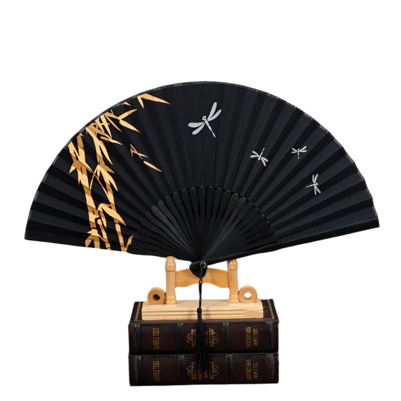 Folding Fan 【Golden Bamboo】 | Zen Breaker
