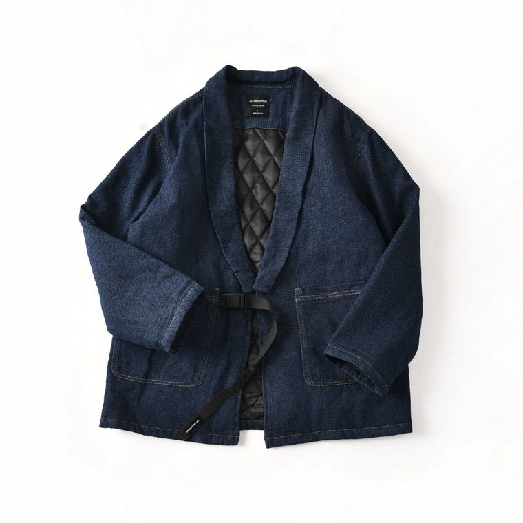 Quilted Warm Denim Haori Jacket | Zen Breaker