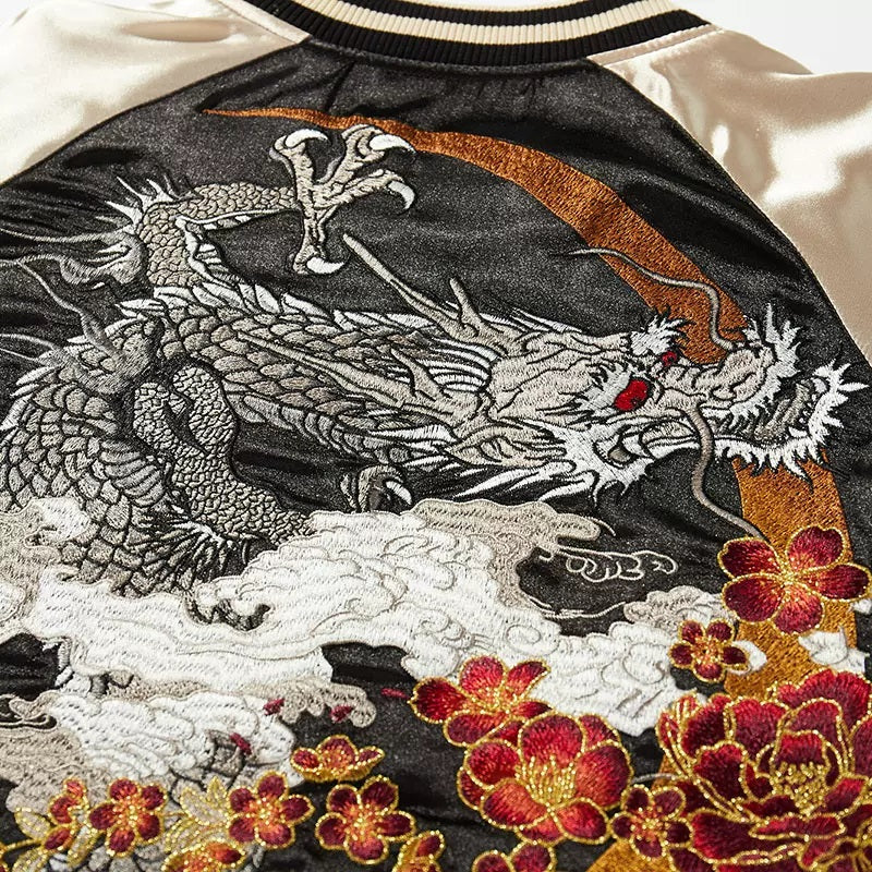Yokosuka Dragon Embroidery Sukajan Jacket | Zen Breaker