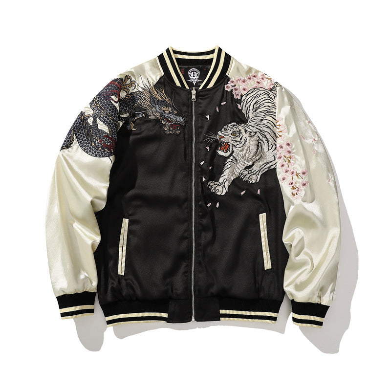 Four Holy Beasts Embroidered Sukajan Jacket | Zen Breaker