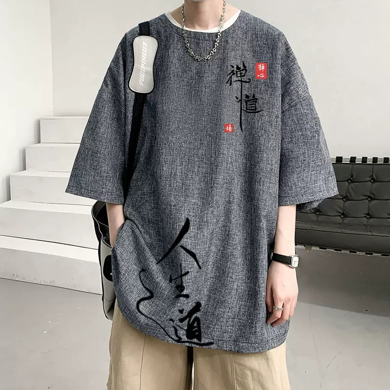 Zen-inspired Linen T-Shirt | Zen Breaker